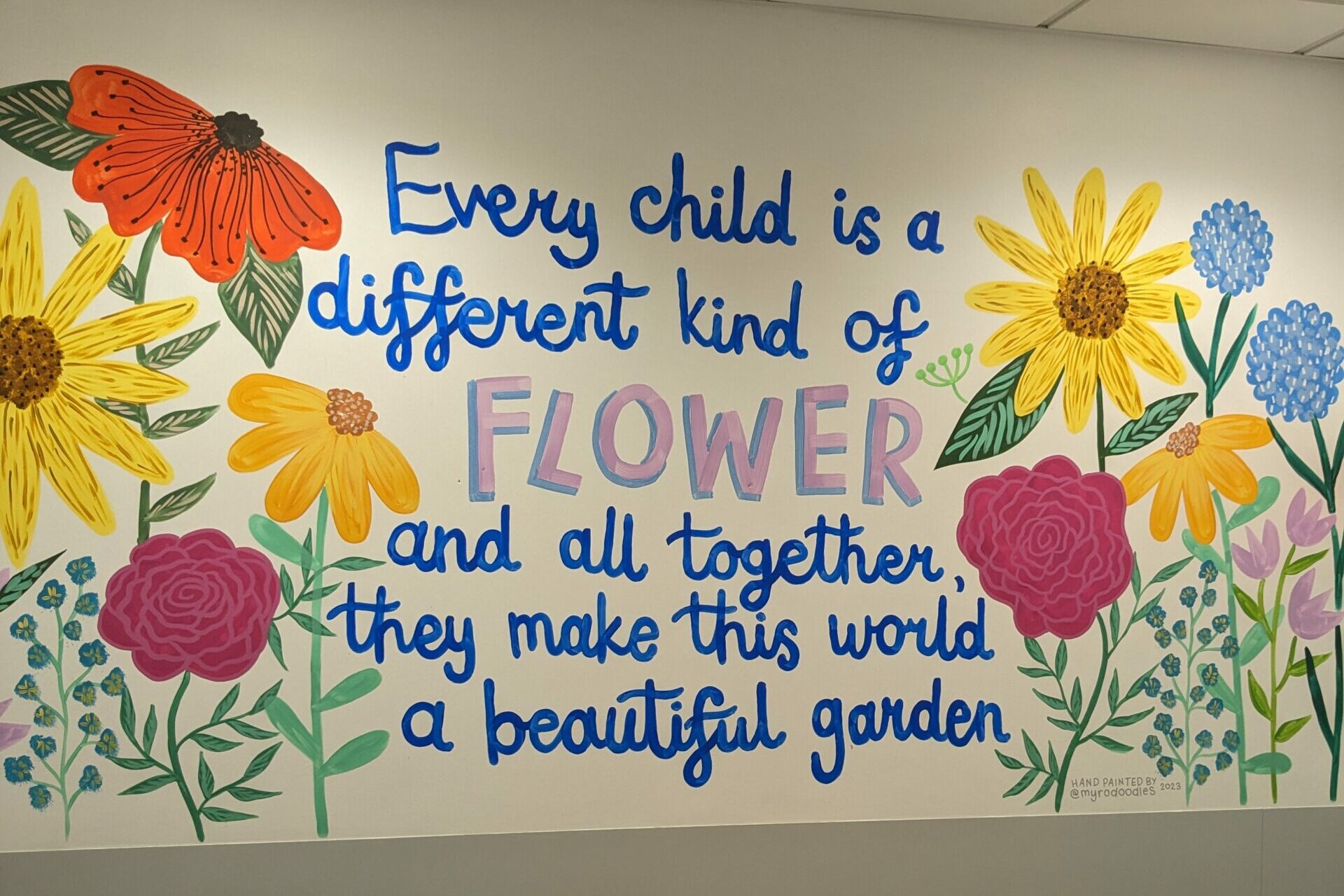 Stunning new wall art for children’s ward at Royal Bolton Hospital