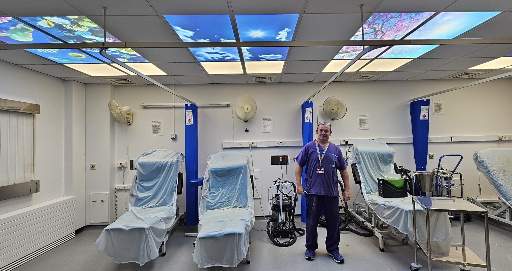 The sky’s the limit as new LED ceiling panels are installed in Royal ...