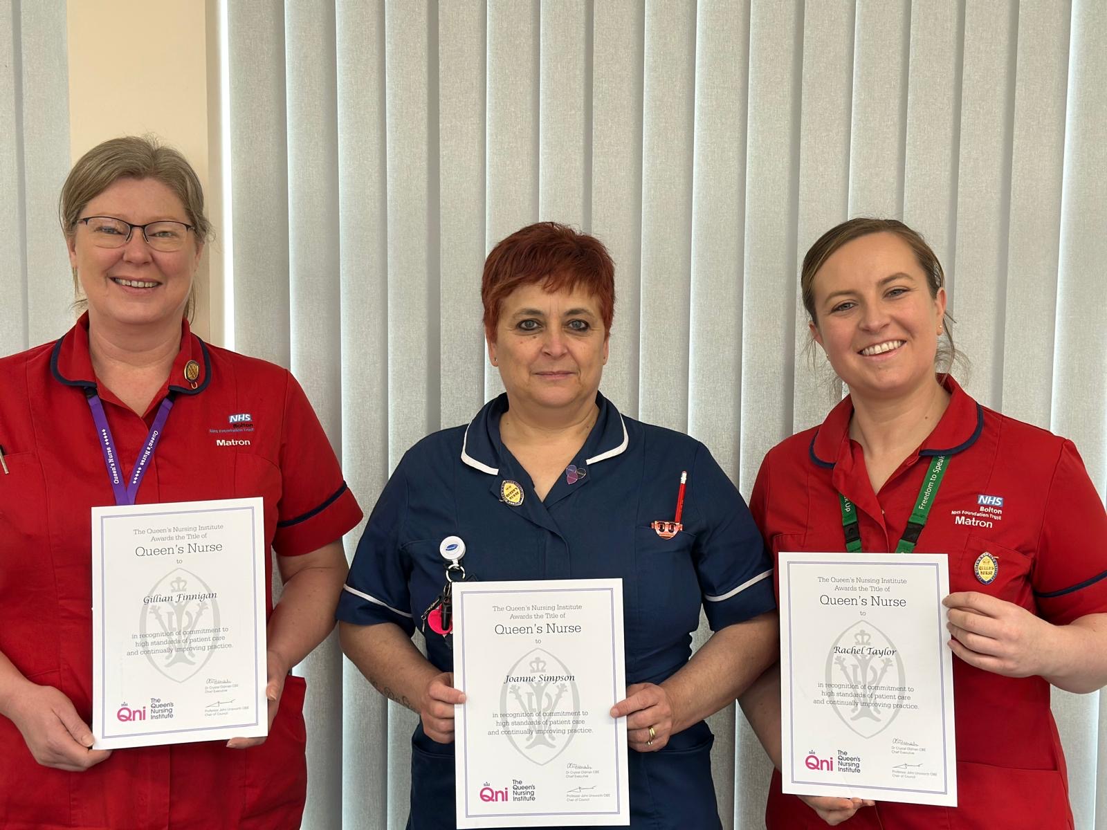 Bolton’s community nurses recognised by Queen’s Nursing Institute ...
