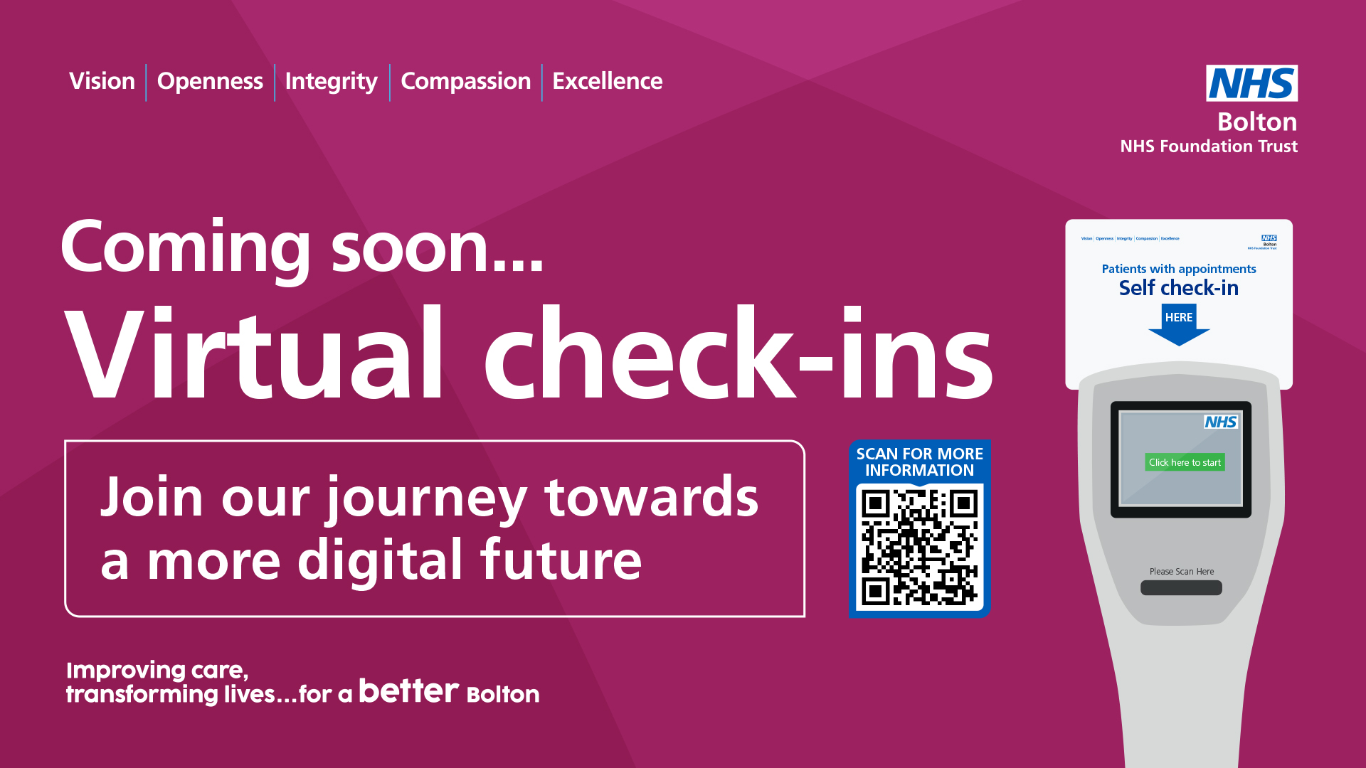 Digital check-ins launching this January for patient appointments ...